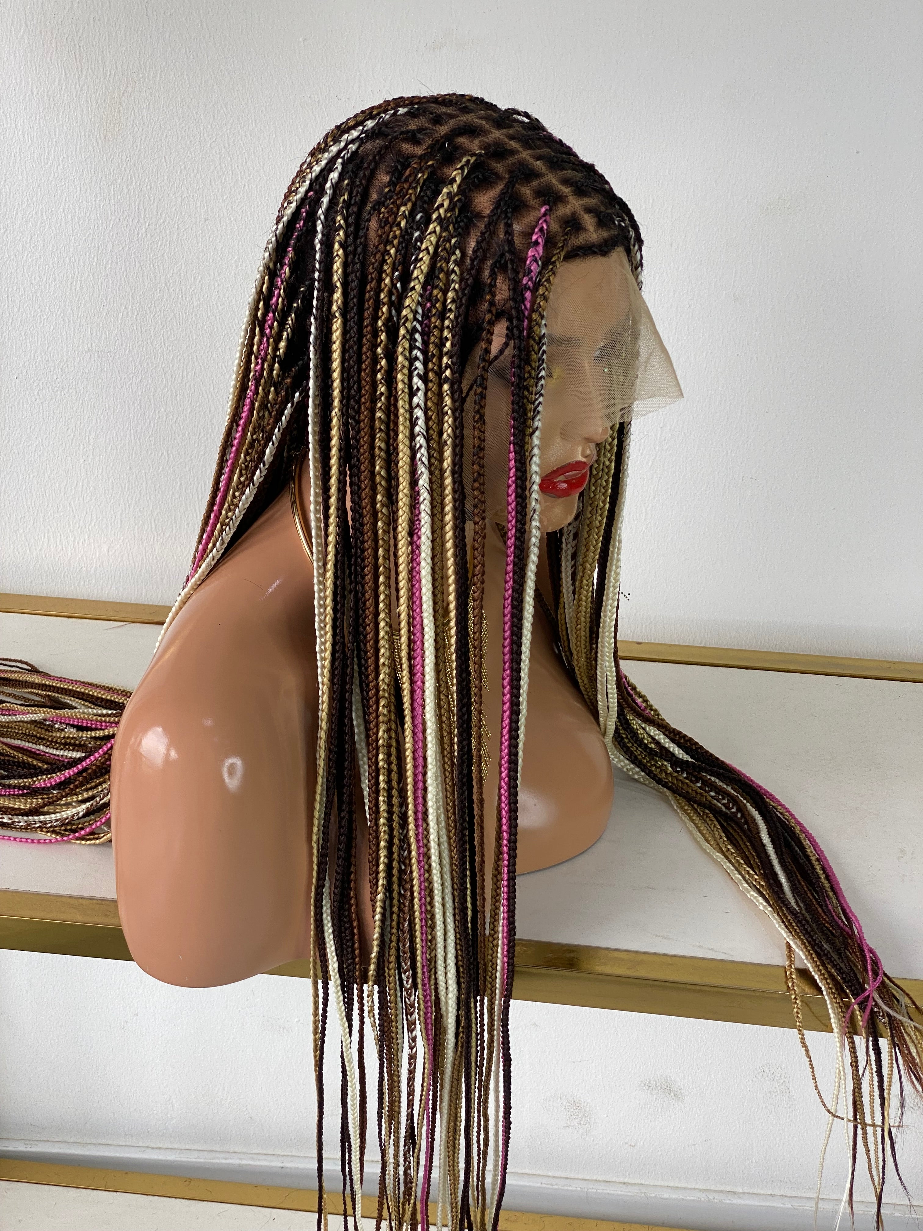 Ready to Ship - Knotless multiple colors braided wigs - Poshglad ...