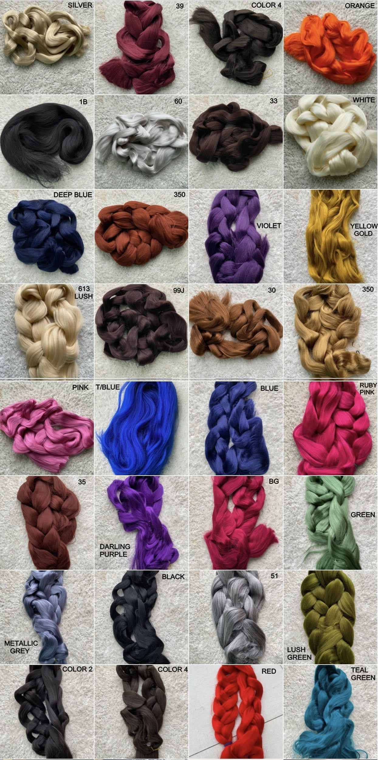 Blue - Poshglad Braided Wigs