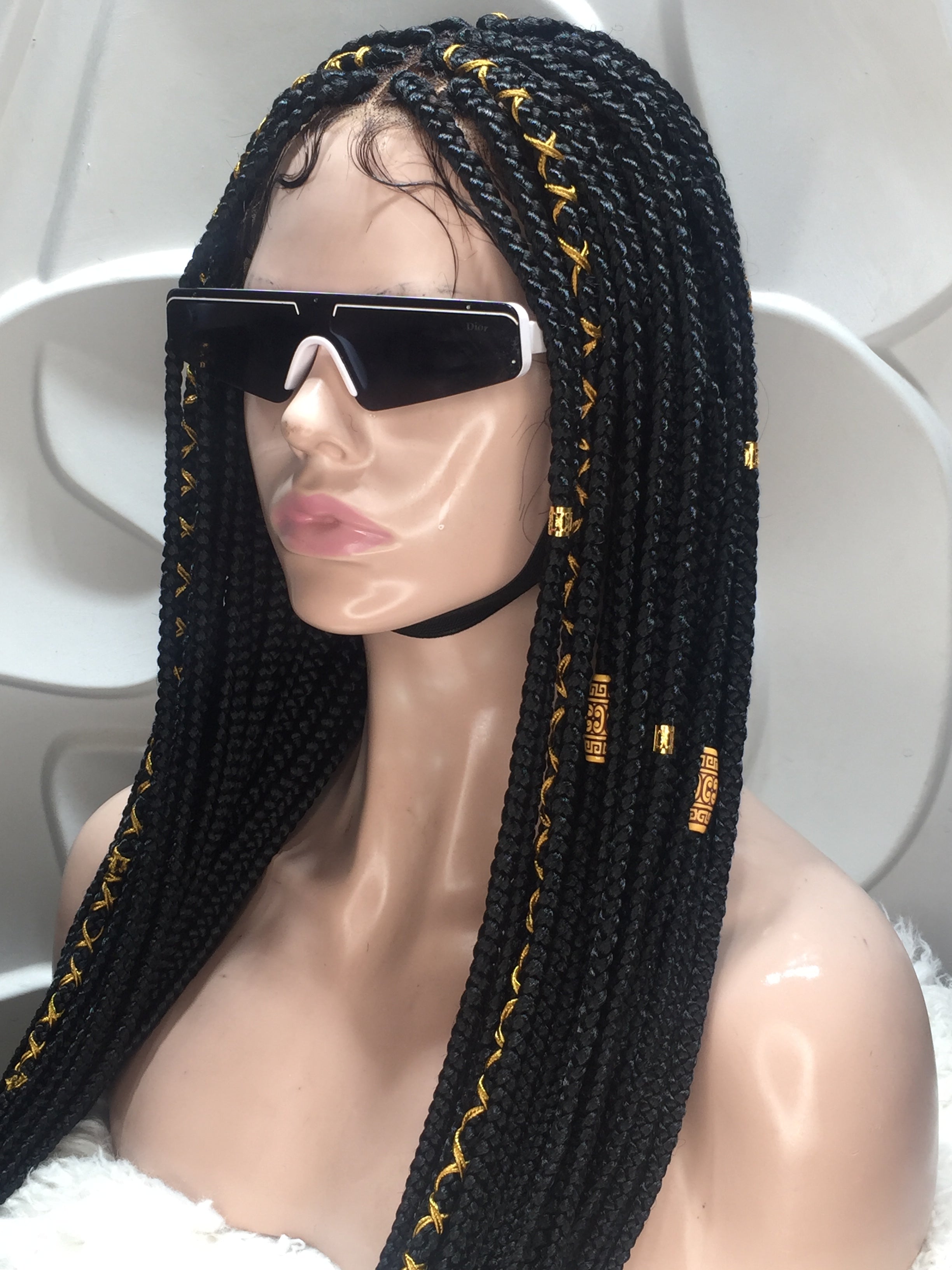 IFE BOX BRAID OMBRE. (FULL LACE) - Poshglad Braided Wigs