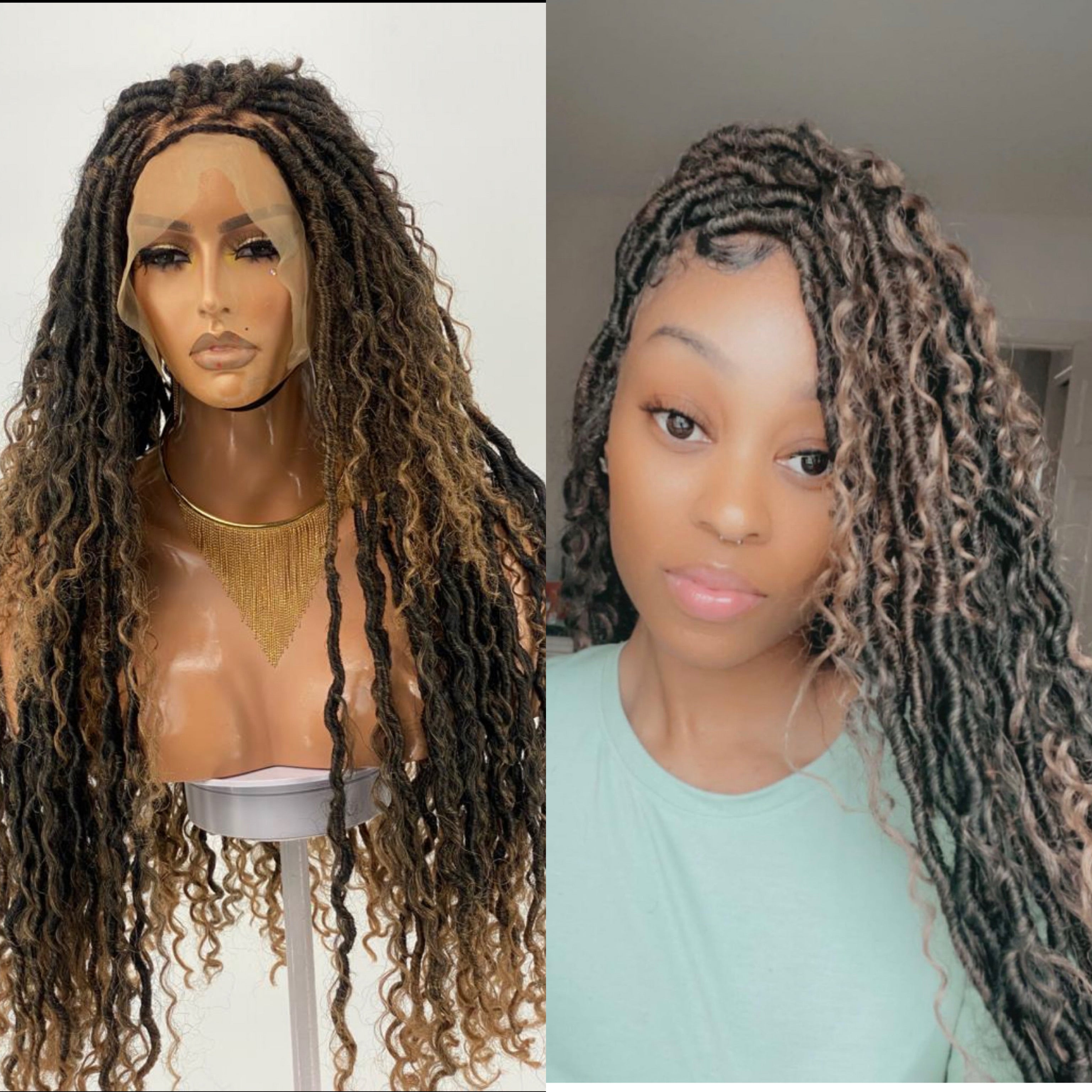 Destressed Locs Wig "Swiss Full Lace" (Ready to ship) - Poshglad ...
